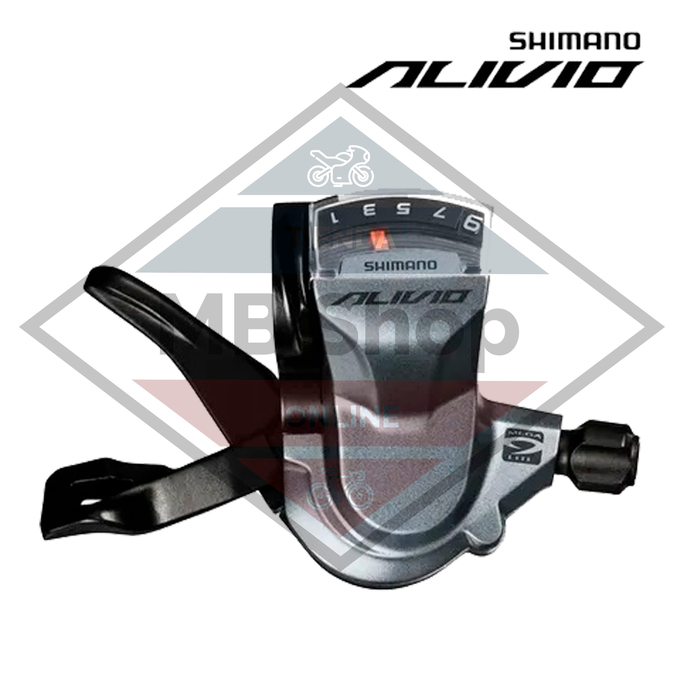 Shifter Shimano Alivio 9v (Derecho) - Tienda MB Shop