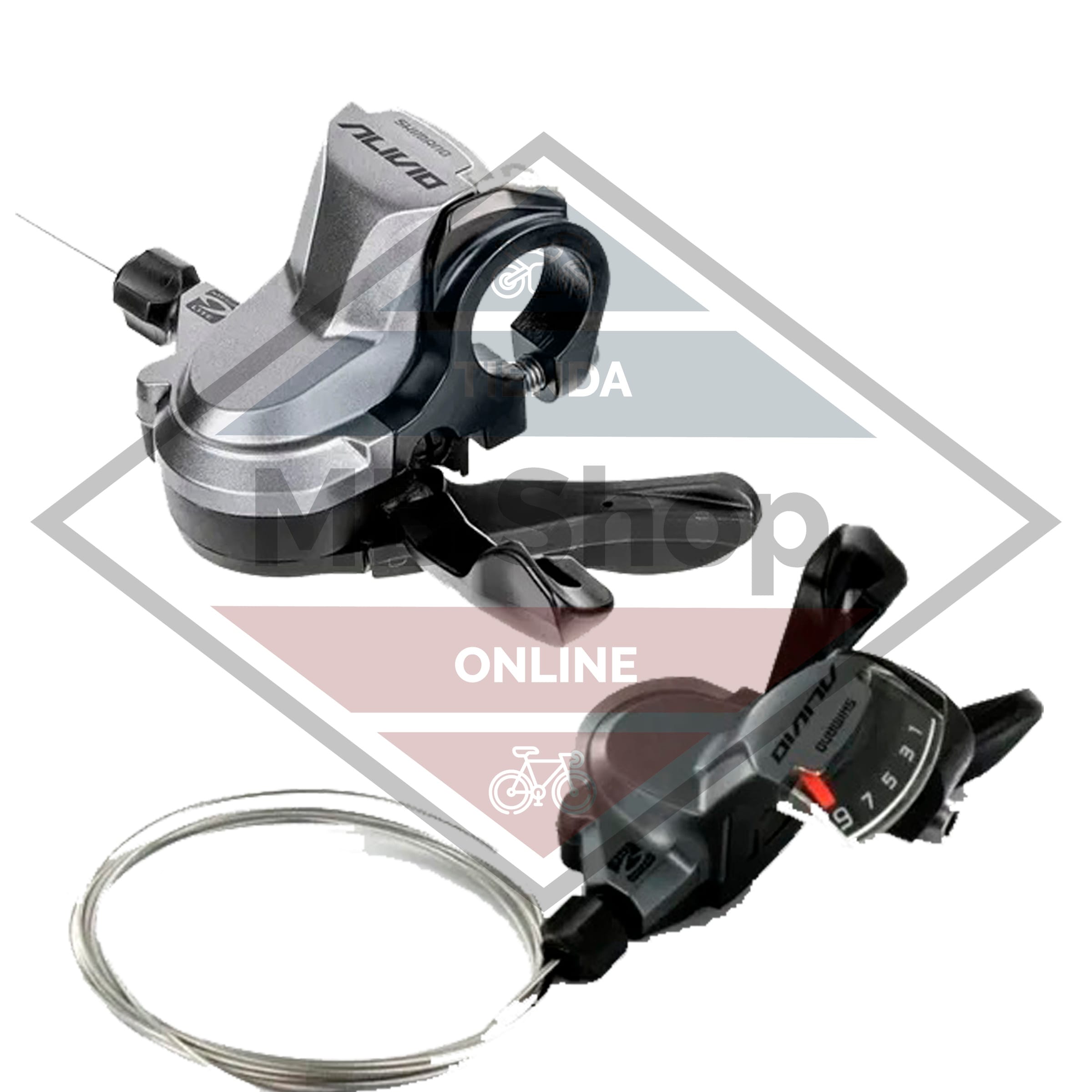 Shifter Shimano Alivio 9v (Derecho) - Tienda MB Shop